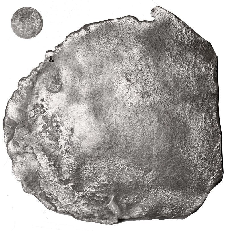 Spanish Colonial 1554 Shipwreck Large 99% Fine Silver "Splash" Ingot 2 ...
